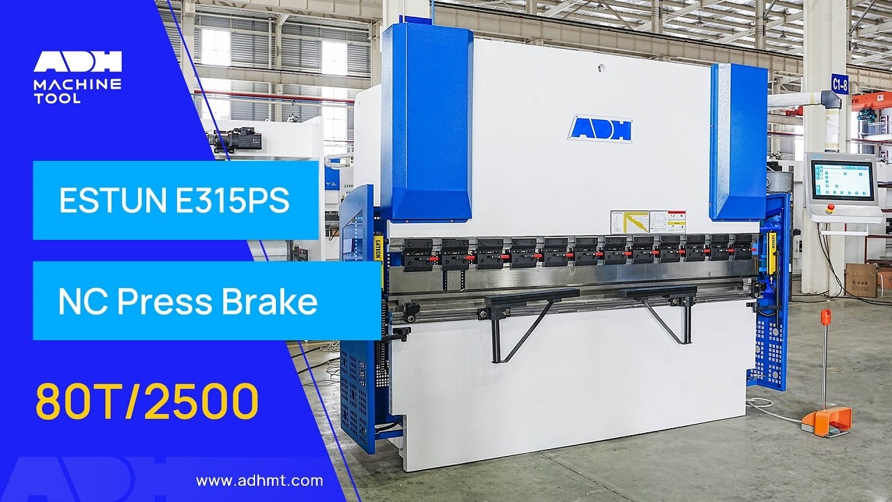 WC67E 80T 2500 NC Press Brake with ESTUN E315PS Controller - YouTube