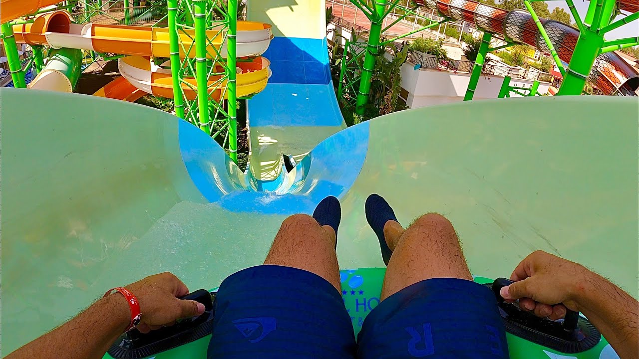 Boomerang Water Slide at Crystal Waterworld Resort - YouTube