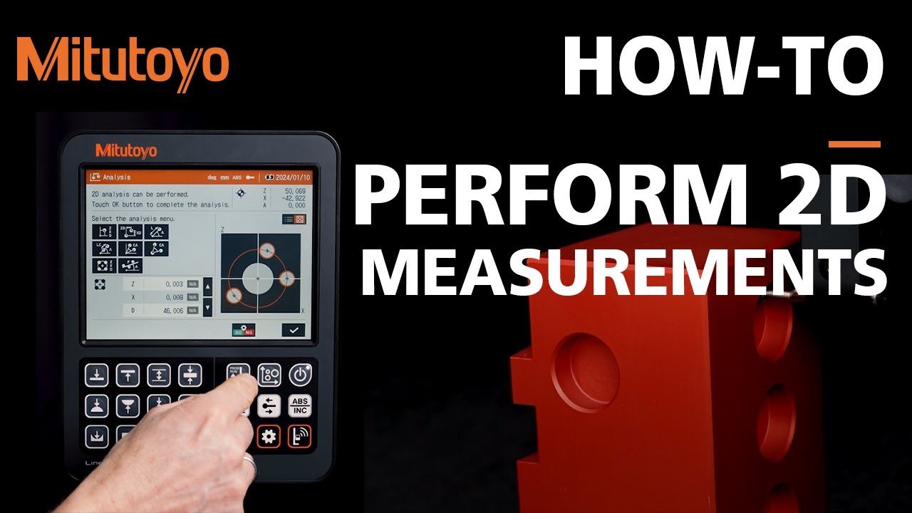 How to Perform 2D Measurements With a Height Gauge | Mitutoyo LH-600 F ...