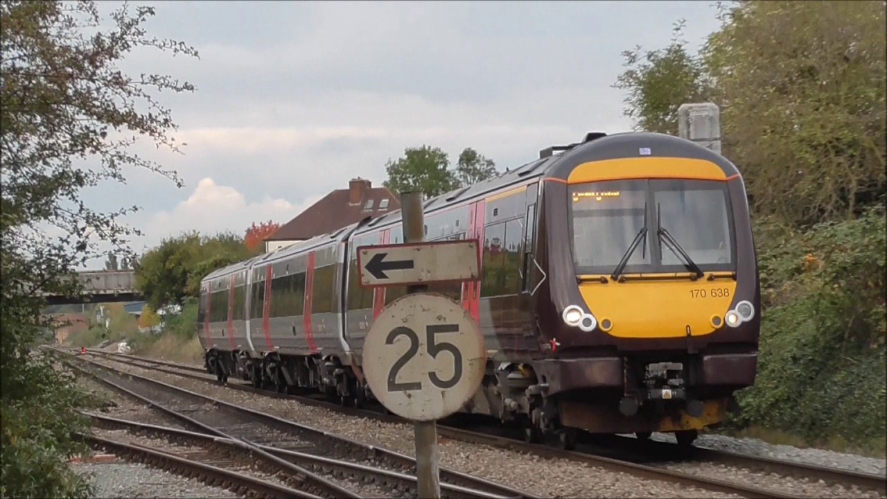 freight & passenger Trains @ Cheltenham Spa Ft. Classes 37, 47, 56 & 66 ...