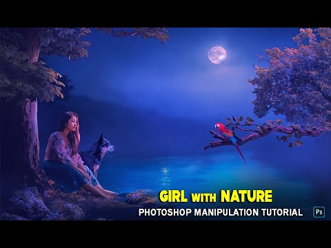 GIRL WITH NATURE MANIPULATION | PHOTOSHP TUTORIAL - YouTube