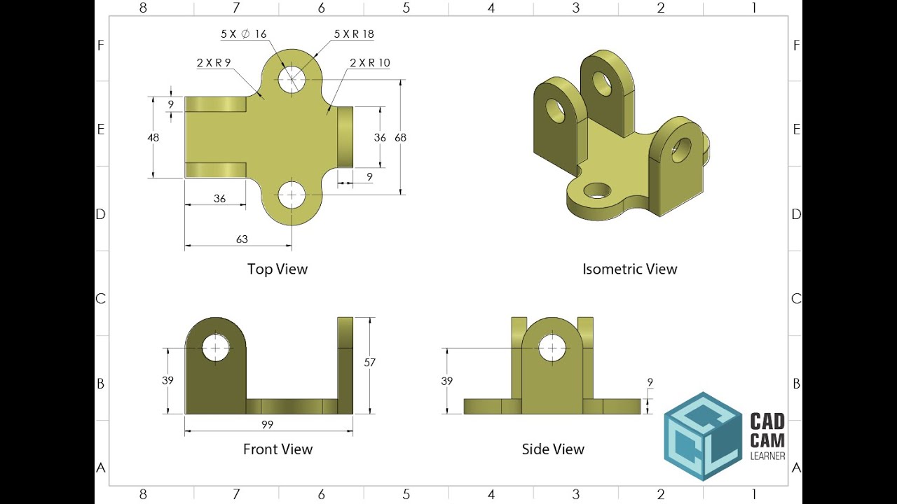 Solidworks Tutorial I Solidworks Exercise for Beginners 6 I Part I ...
