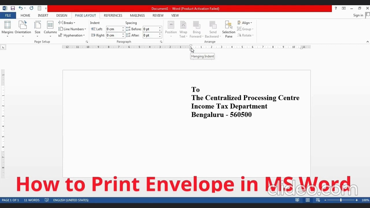 How To Print Envelope In Word YouTube How To Print Envelope In Word YouTube