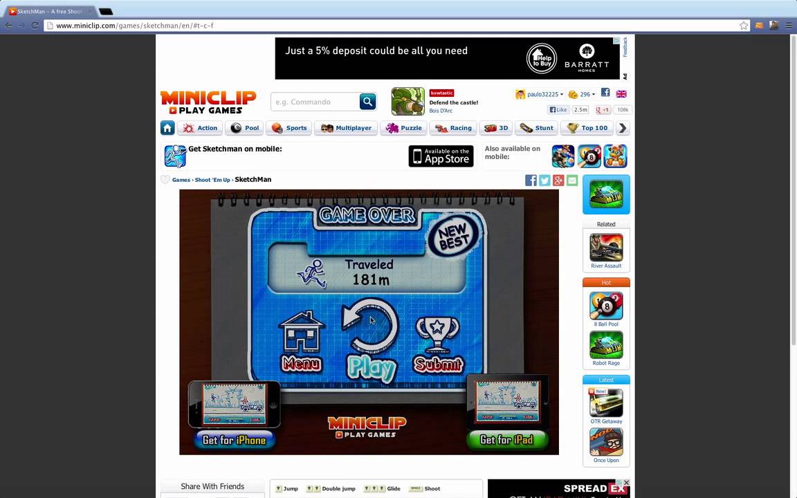 Miniclip stick man and sketch man - YouTube