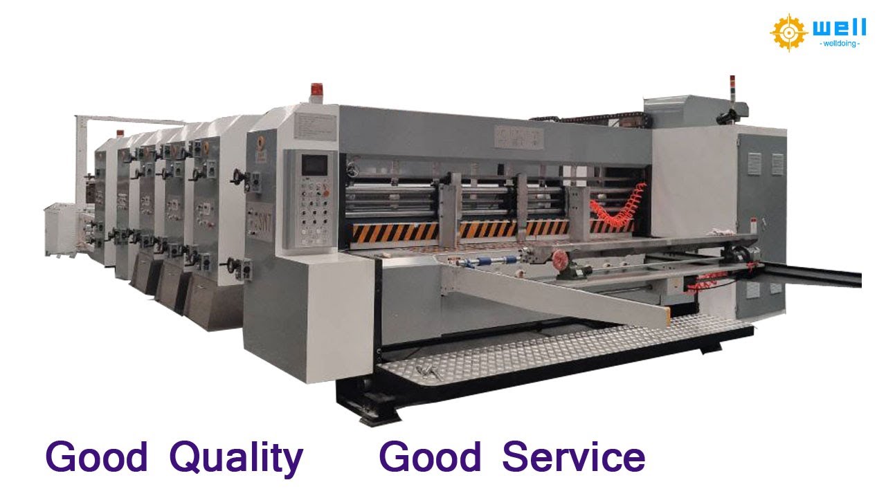 Flexo Ink Corrugated Paperboard Printer Slotter and Die Cutter Machine ...