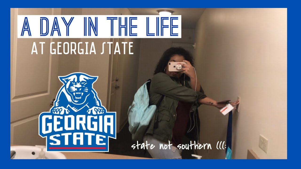 A Day In The Life of A College Student | Georgia State University - YouTube