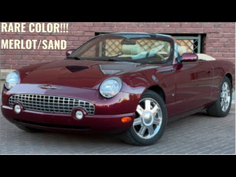 2004 Ford Thunderbird in Merlot with Sand interior and top. One year ...