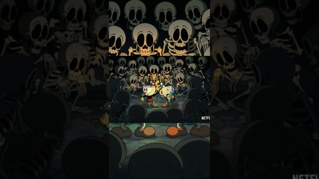 Cuphead and Mugman Scared of the Dark | The Cuphead Show #short #shorts ...