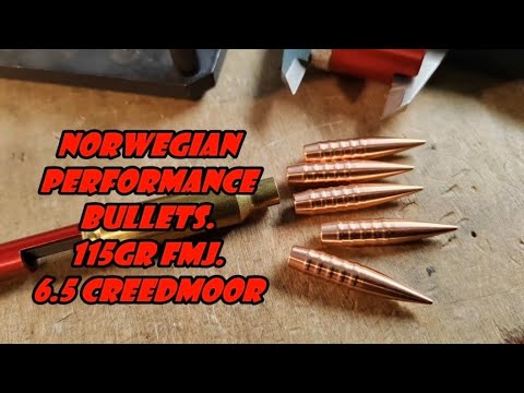 Norwegian Performance Bullets. 115gr FMJ kupariluodin testaus 6.5 ...