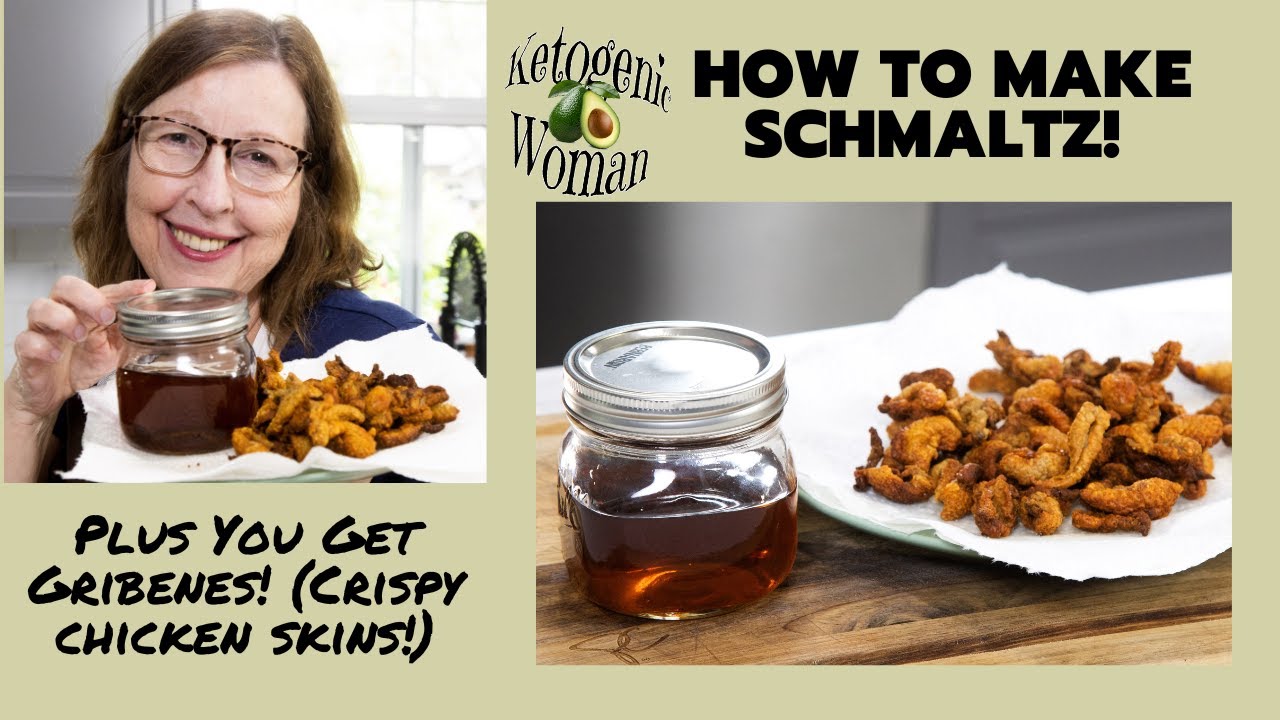 How to Make Schmaltz | Making Rendered Chicken Fat and Gribenes (Crispy ...