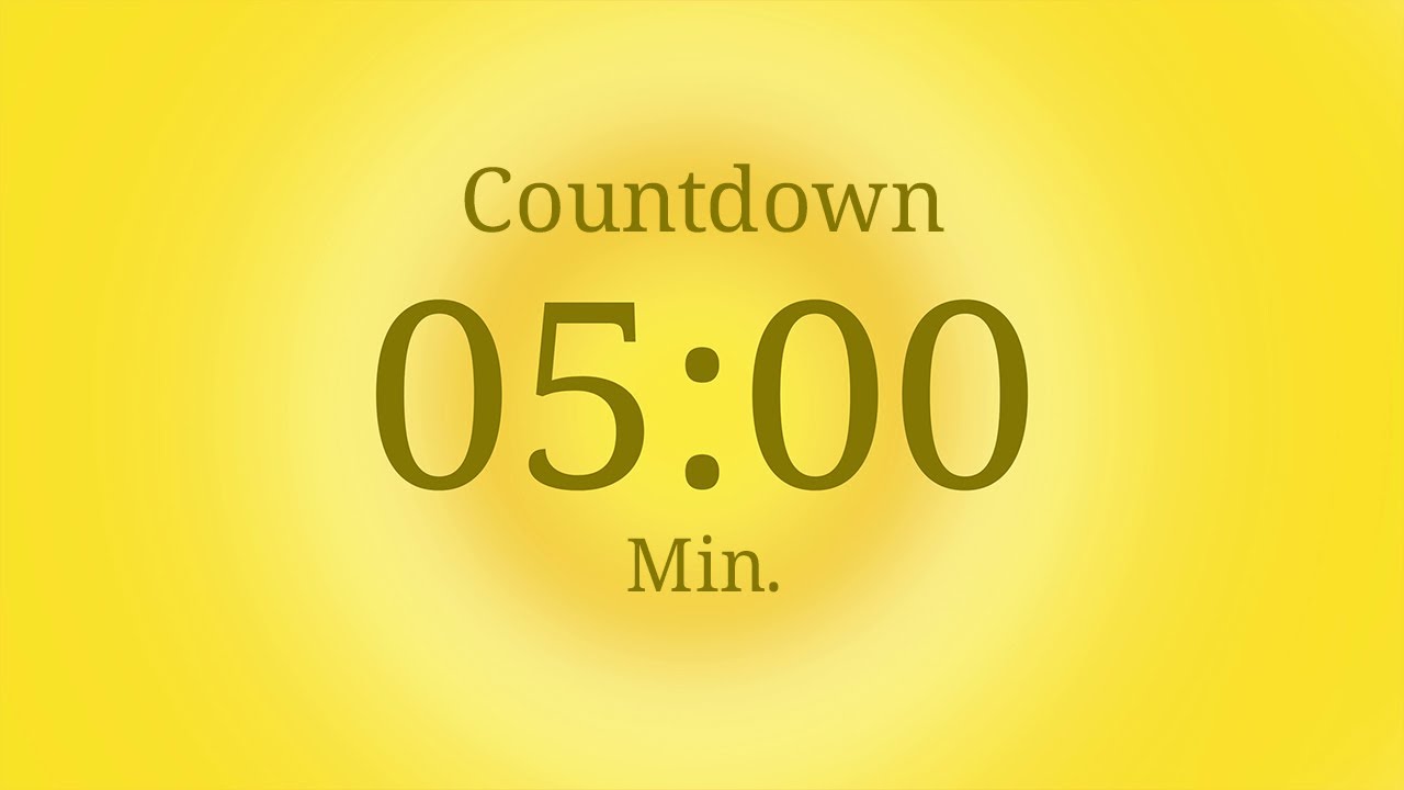 Yellow Aura Timer 💛 | A 5 Minute Stress Releif - YouTube
