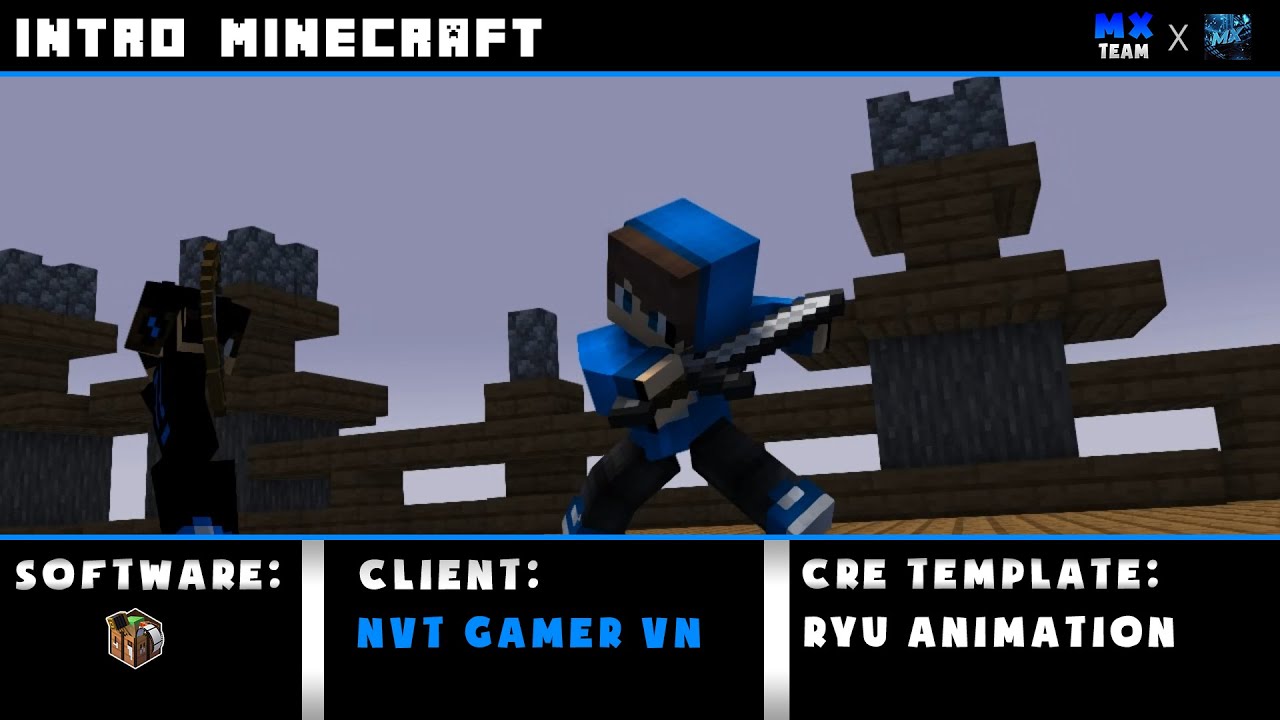 Intro Minecraft Mine Imator : Nvt gamer vn (Template By Ryu Animation ...