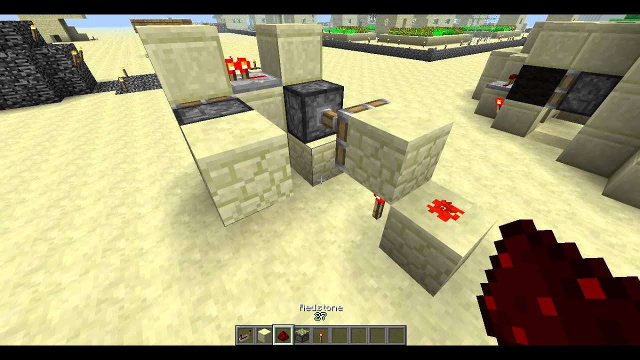 Minecraft tutorial: simpele BUD-switch - YouTube