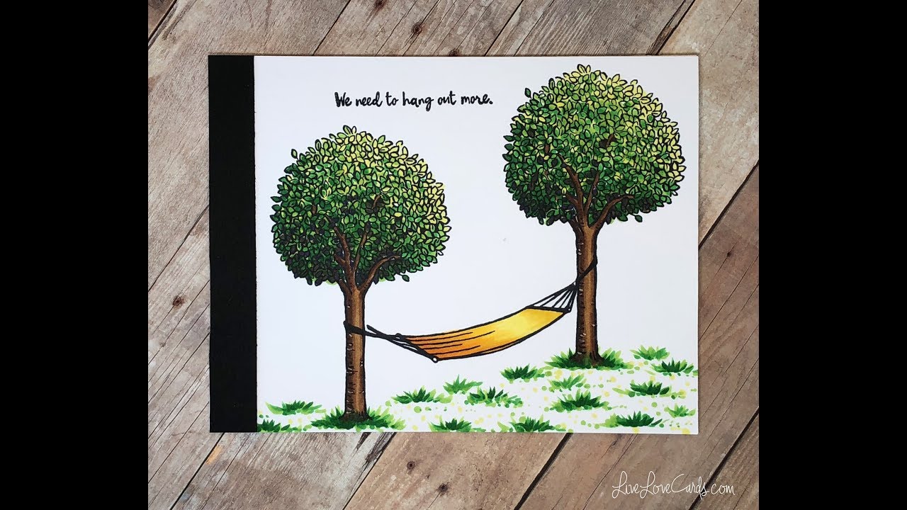 Trees with Copic Markers - YouTube