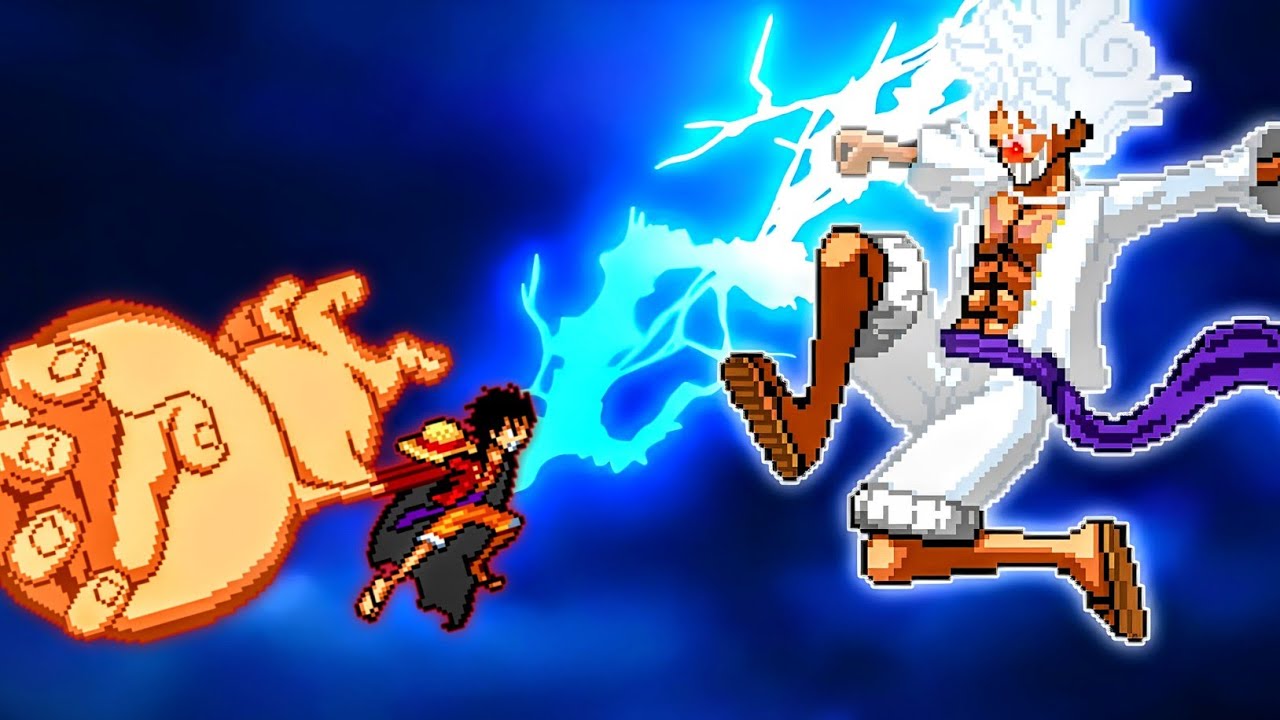 Luffy Haki V3 OP (New) VS TC Luffy OP Buff (all form) in Mugen - YouTube