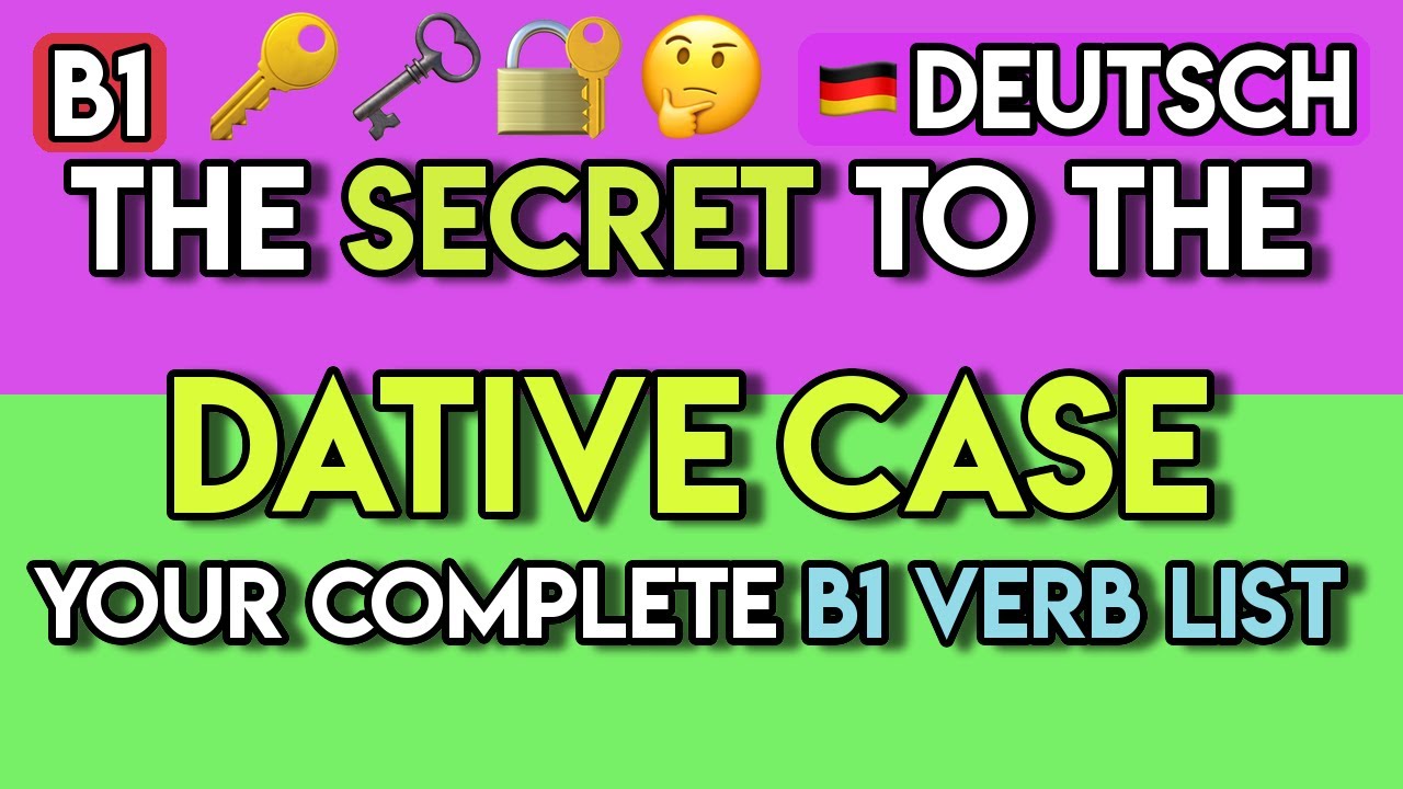 Master 50+ German Dative Verbs | The Ultimate B1 German Grammar Guide ...