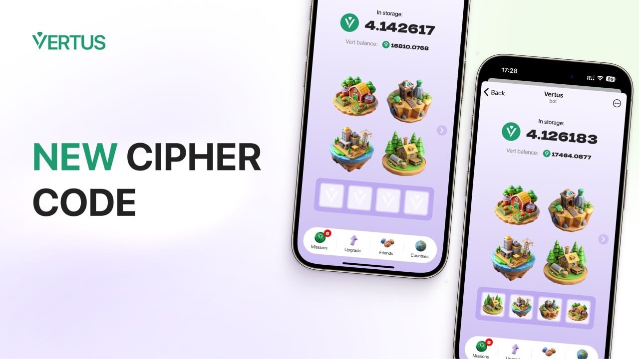 Vertus daily combo | Vertus daily Cipher | Mine free $VERT | Telegram ...