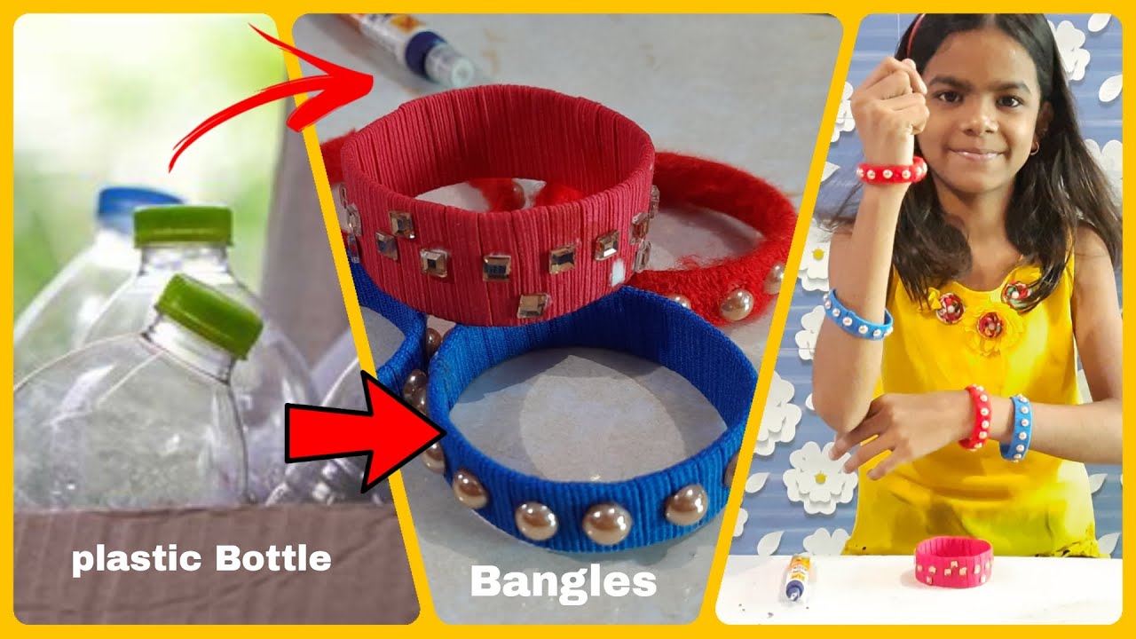 How to make bangles with plastic bottle || DIY🔥 - YouTube