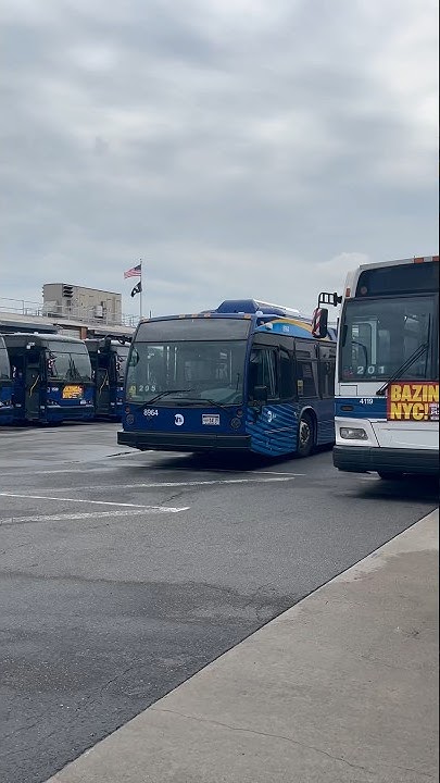 MTA Bus Company | 2023 NovaBus LFS Sitting Inside The Baisley Park Bus Depot. - YouTube