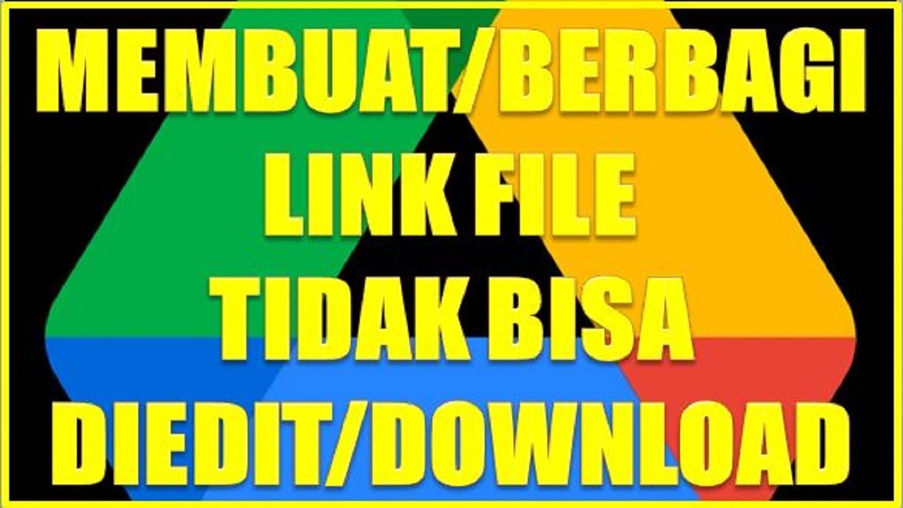 Cara Membuat Dan Berbagi Link File Terbaru Google Drive Tidak Bisa Di Download Edit || SKP E ...