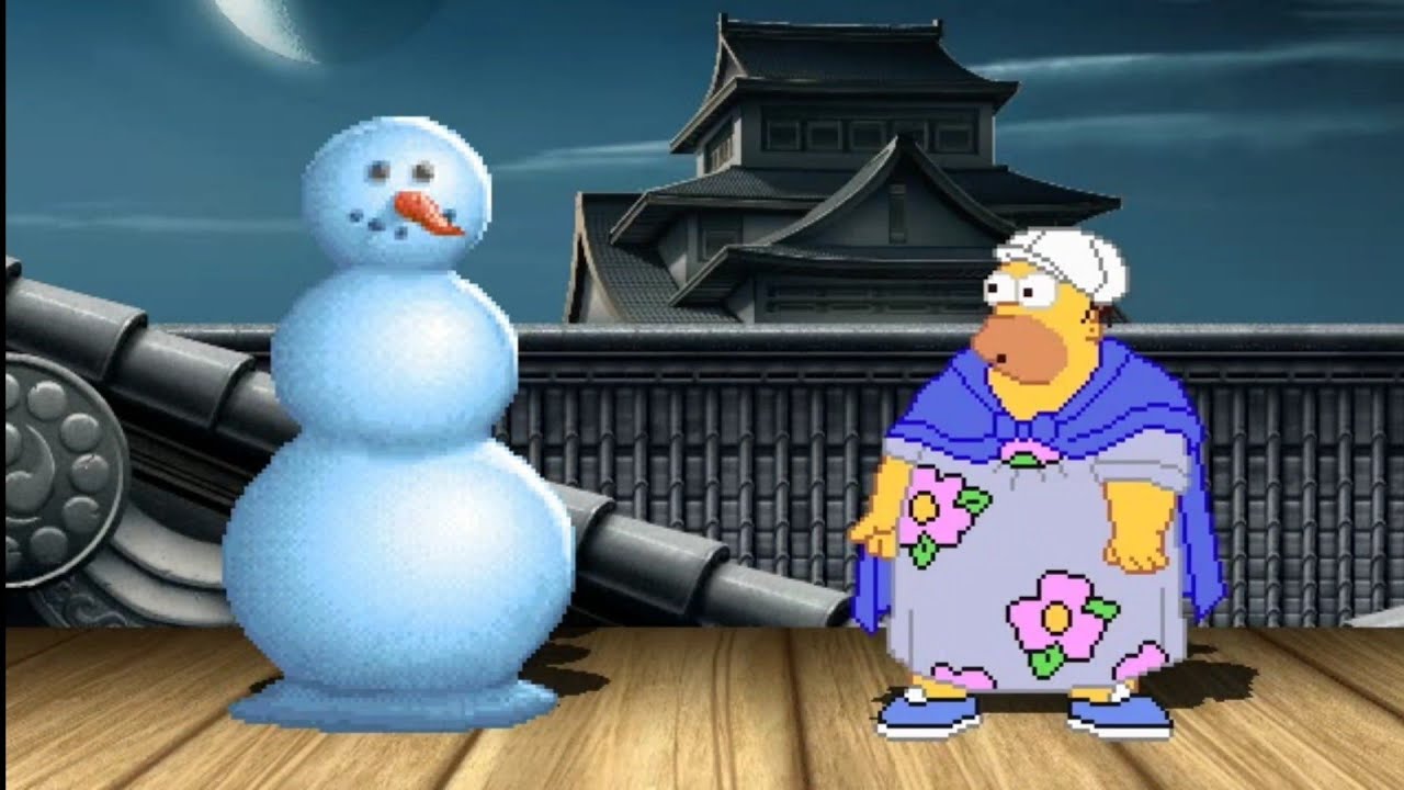Frosty The Snowman vs Homer Simpson - High level insane fight ! - YouTube
