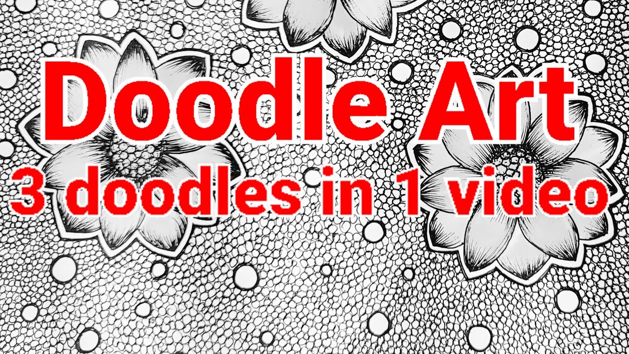 doodle art|simple doodles|three types of #doodle in one video|simple ...