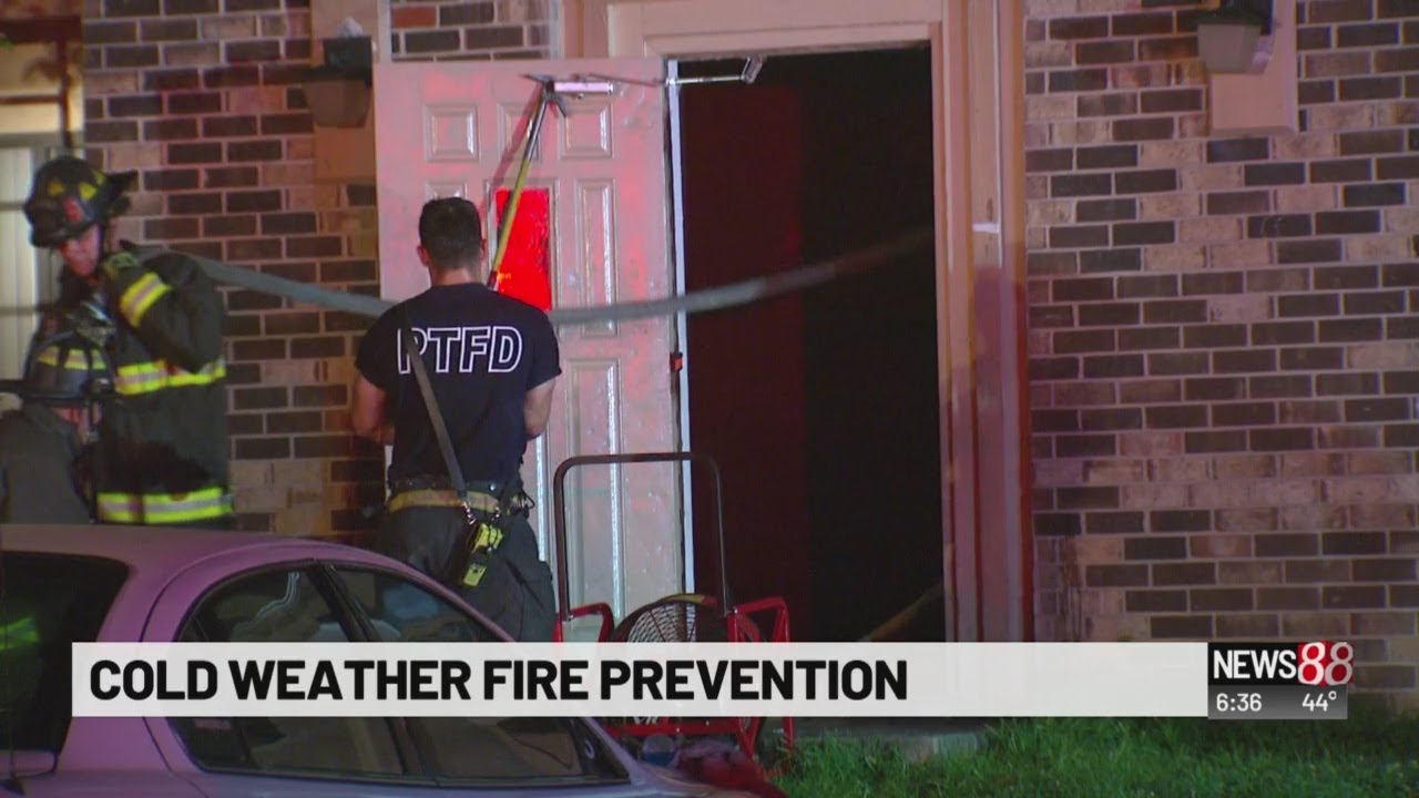 Firefighters give safe tips to keep warm in cold weather - YouTube