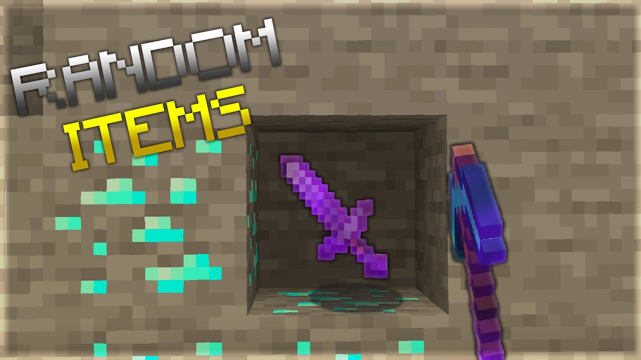 Minecraft but blocks drop random items - YouTube