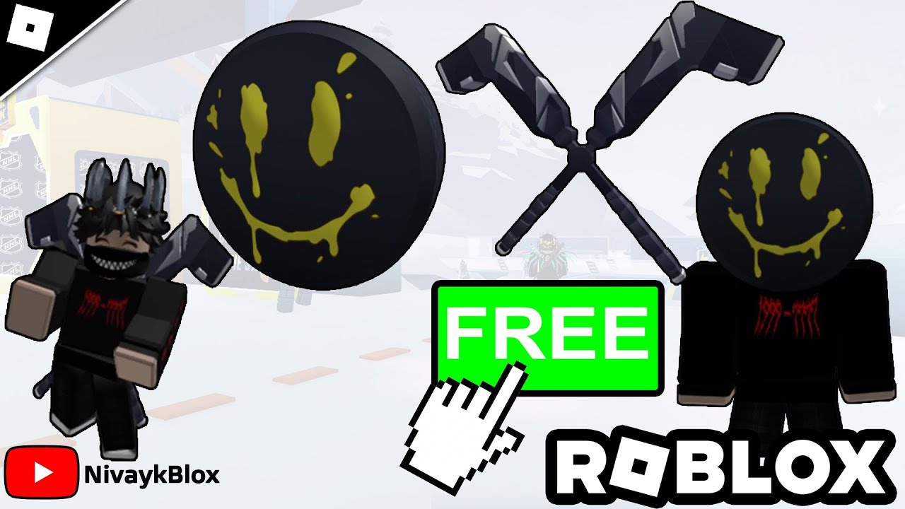 FREE ROBLOX ACCESSORIES - Hockey Puck Head and Hockey Stick Wings in ...