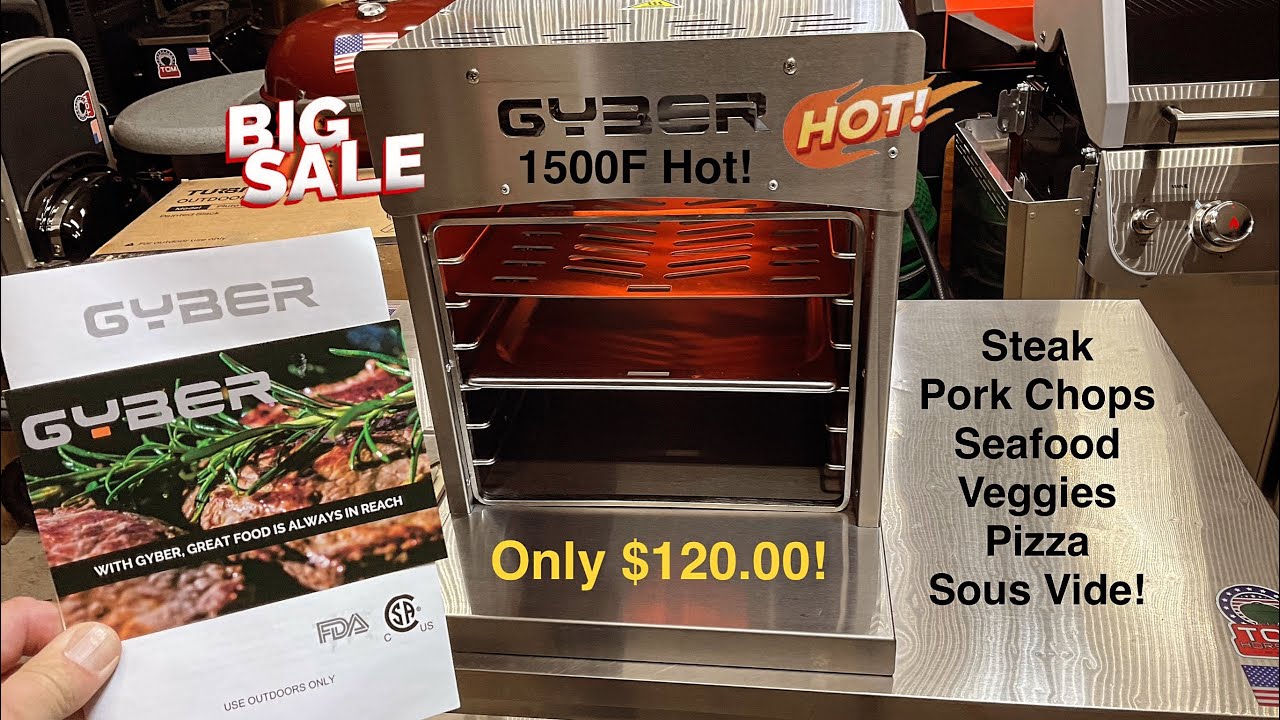 Review of The GYBER Infrared 1500F Hot Propane Grill! / Perfect for ...