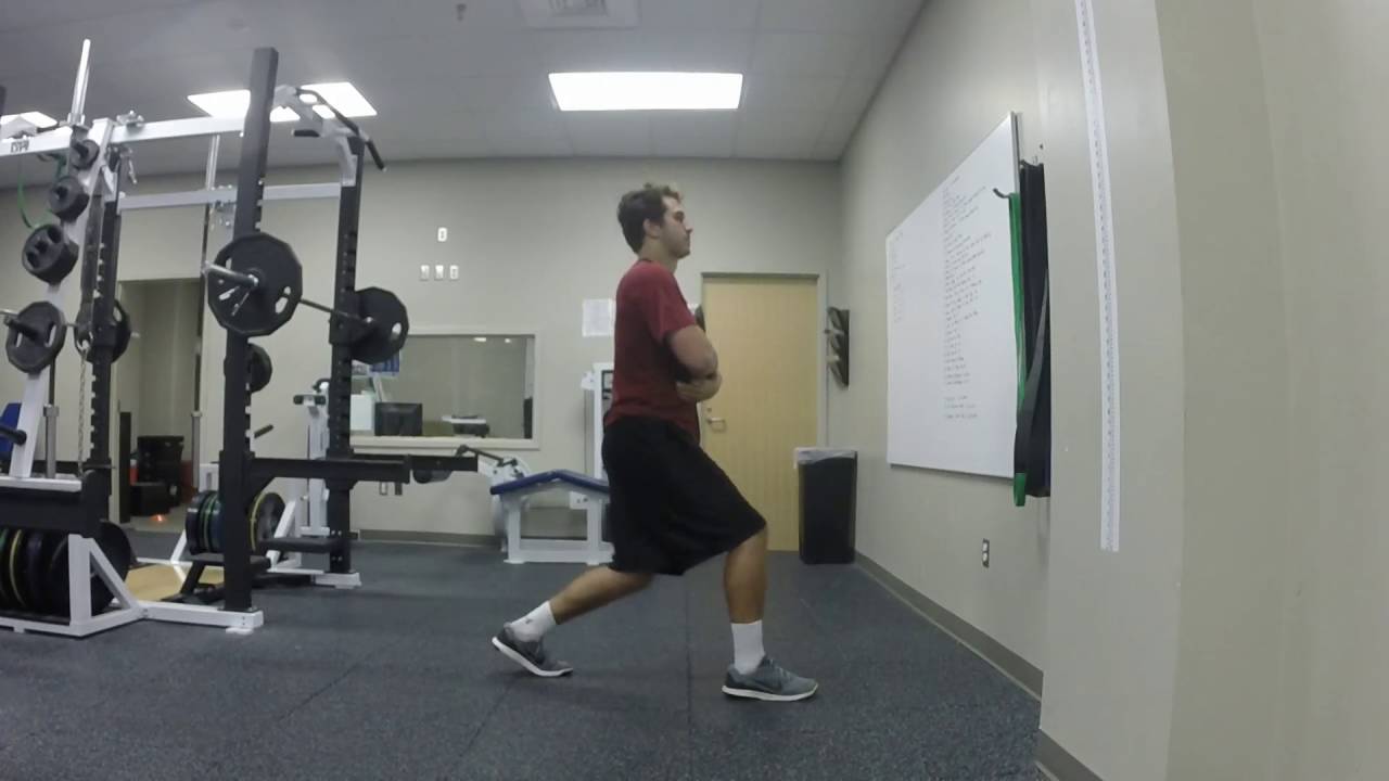 Plate Split Squat - YouTube