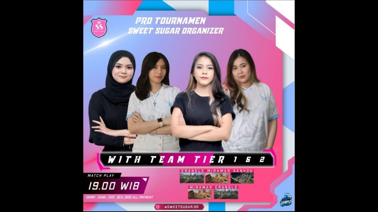 🔴LIVE PRO TIM FAST TOUR LADIES BY SWEET SUGAR | PUBG MOBILE INDONESIA ...