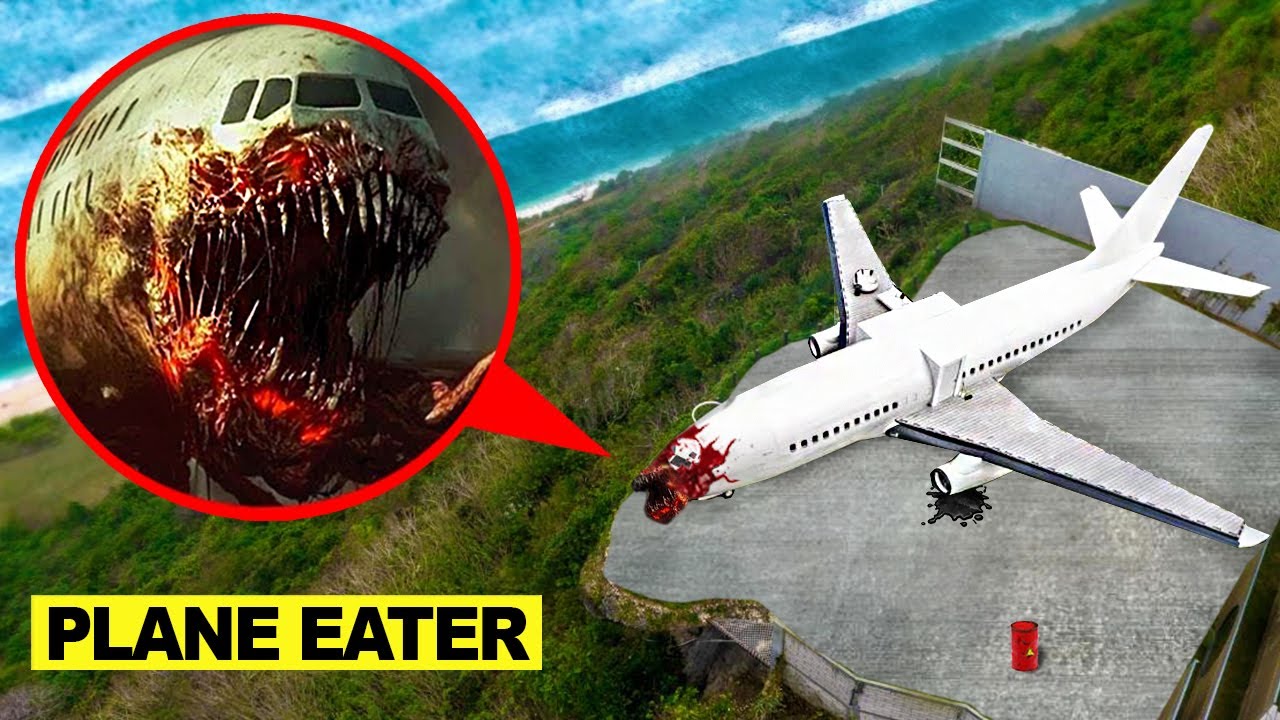 KAMERA überwacht ECHTE PLANE EATER MONSTER mit DROHNE um 3 UHR mittags ...