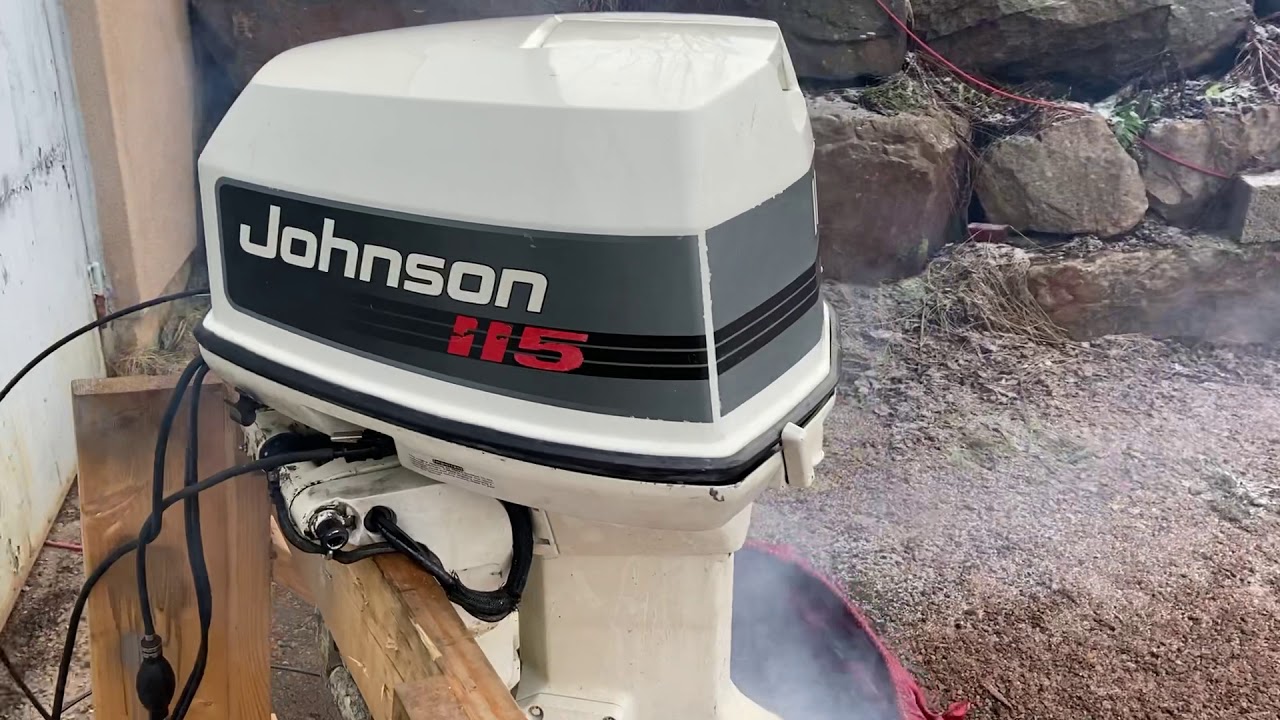 Johnson 115 hp 1993 - YouTube