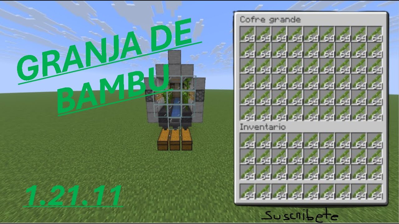 GRANJA DE BAMBU EN LA VERSION 1.21.11 (MINECRAFT JAVA) - YouTube