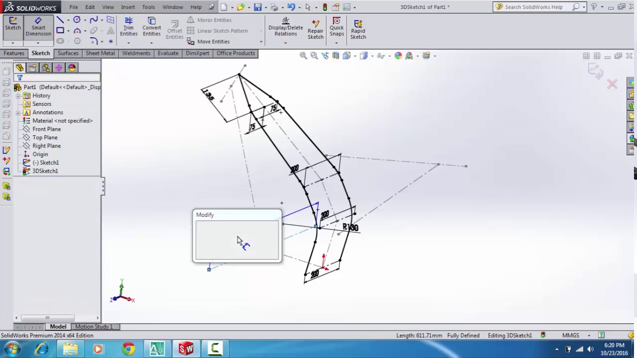 Tutorial Belajar Solidworks # frame # motorcros - YouTube