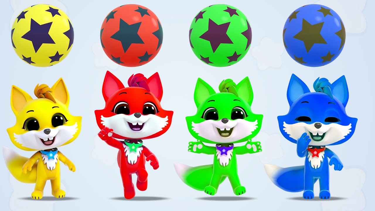 Color Balls and Songs 5 Little Colors | Nursery Rhymes for Baby | Niki ...