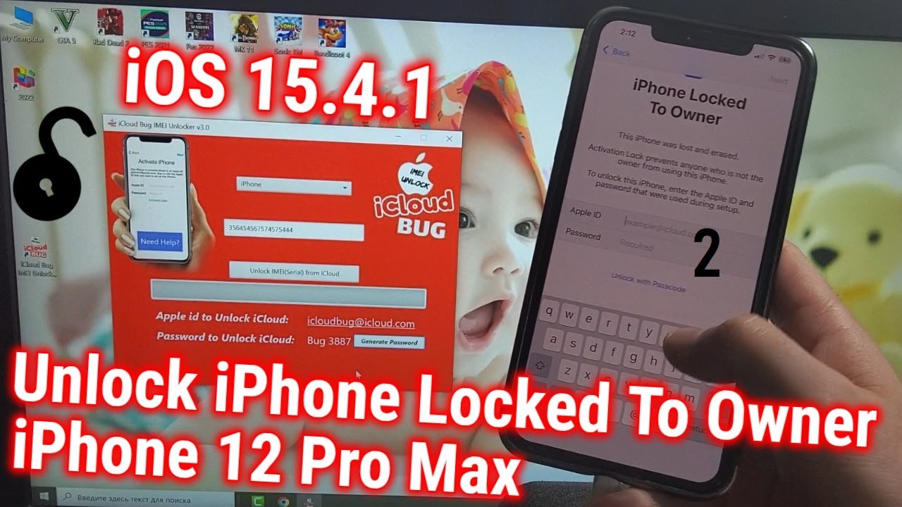 iPhone 12 Pro Max Locked to Owner Unlock iCloud Unlocker - YouTube