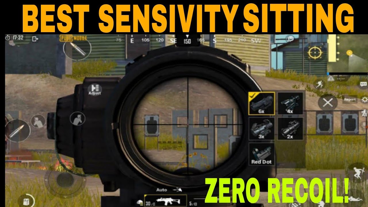PUBG SCOPE SENSITIVITY SITTING AND FULL GUIDE + ZERO RECOIL - YouTube
