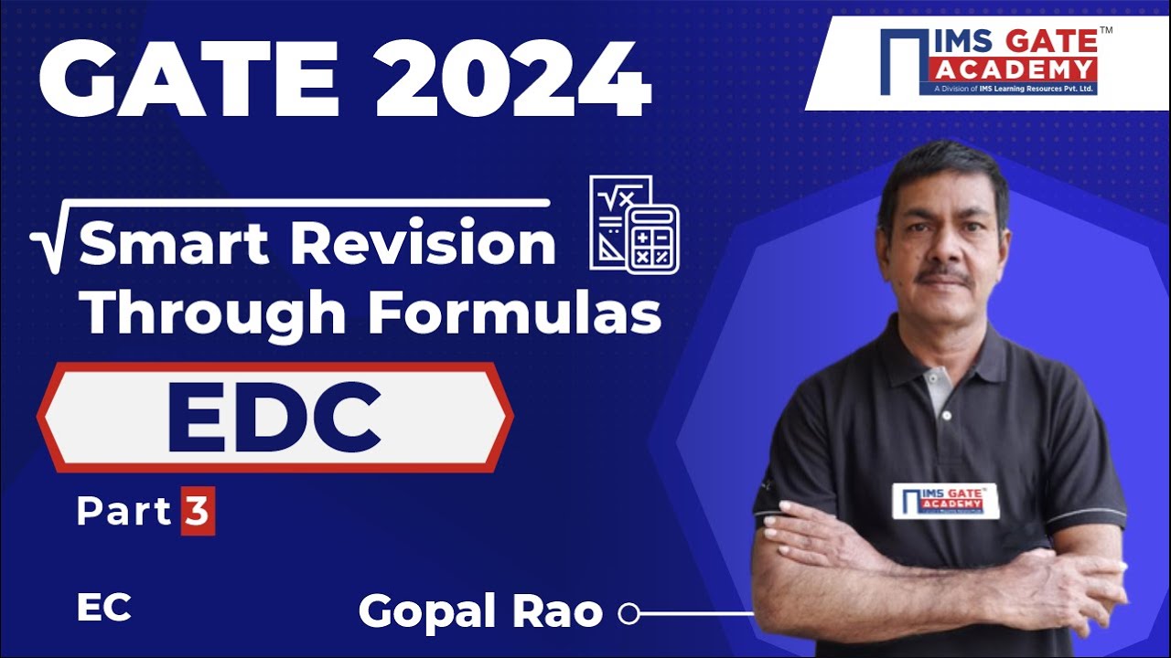 L3 GATE 2024 Preparation | GATE EDC | GATE Revison | Gopal Rao - YouTube