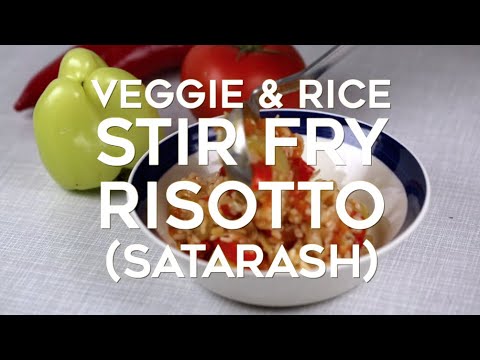 Satarash (Sataraš) Risotto: Balkan Veggie Stir Fry with Rice - YouTube