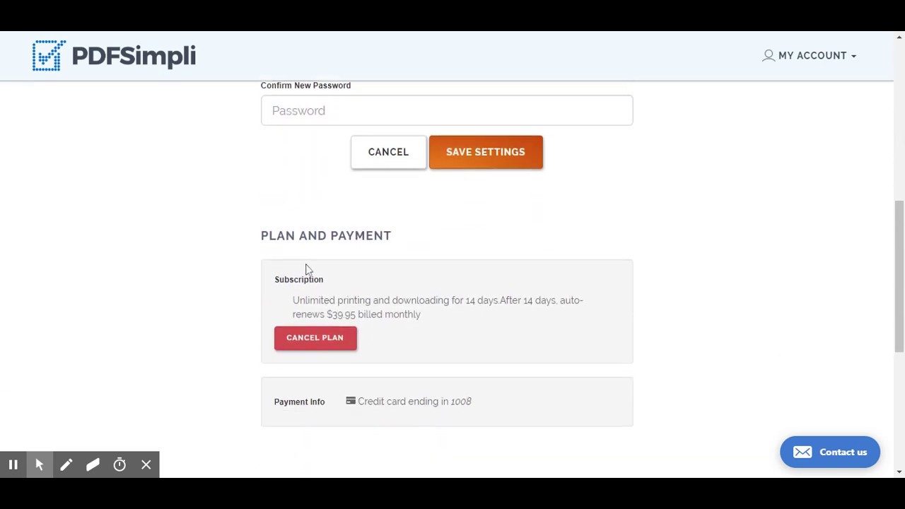 How to Cancel Your Account @PDFSimpli.com - YouTube