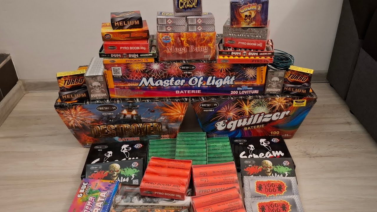 MEGA COLECTIE PETARDE SI ARTIFCII🧨🎆 #6 2024-2025 PYROZEUS #fireworks # ...