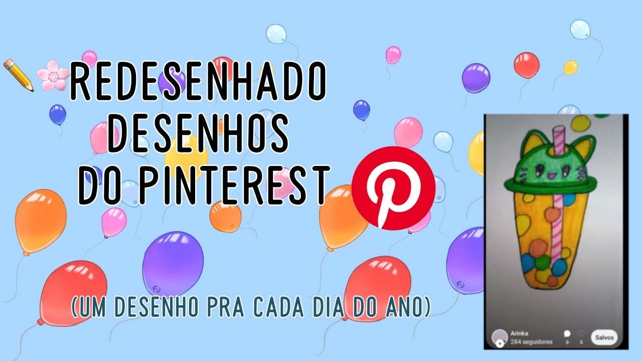 🌸 Redesenhado desenhos do Pinterest (Um desenho pra cada dia do ano)🌸 ...