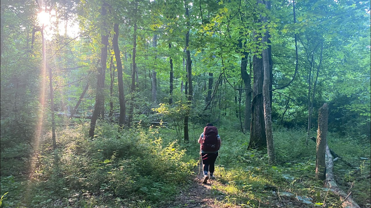 Backpacking and Camping on The Adventure Hiking Trail in Indiana - YouTube