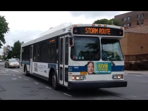 MTA: 2003 Orion VII 07.501 Gen-2 OG CNG Low Floor [7694] Bx8 bus "Storm ...
