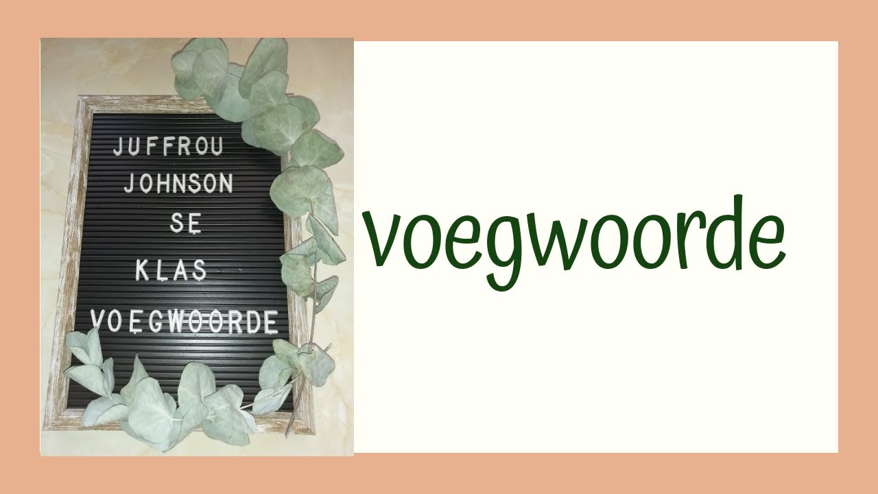 VOEGWOORDE: GROEP 1,2,3 | CONJUNCTIONS - YouTube