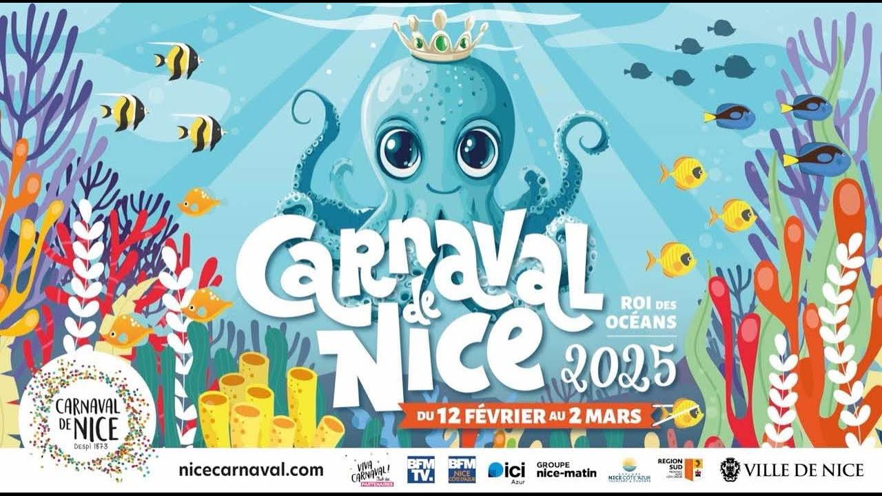 Carnaval de Nice 2025 (Corso carnavalesque illuminé complet) - YouTube