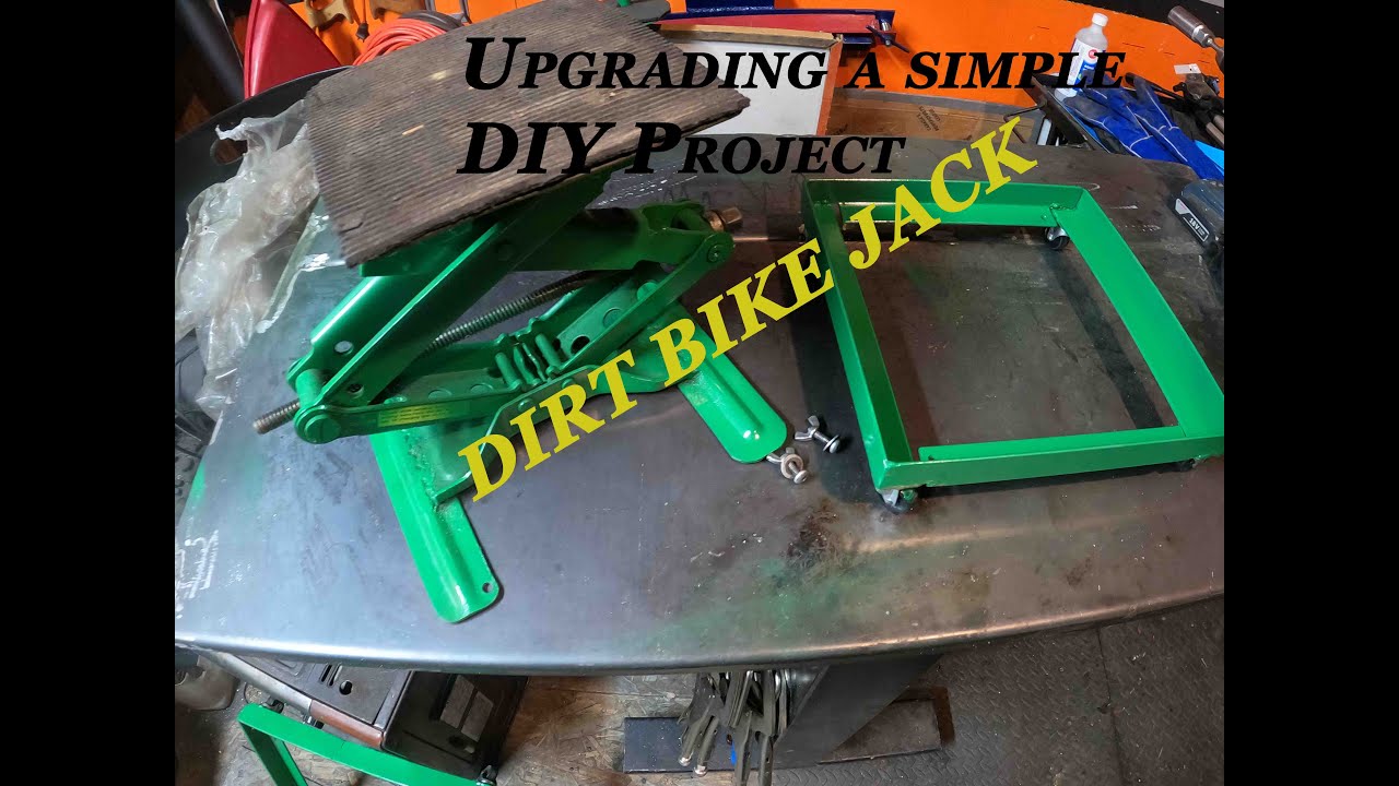 Upgrading my DIY simple dirt bike jack - YouTube