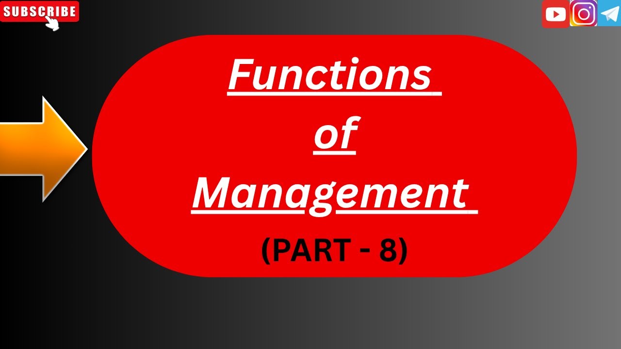 Function of management | Posdcorb in hindi | Bst | Bba | Bcom | Mba ...